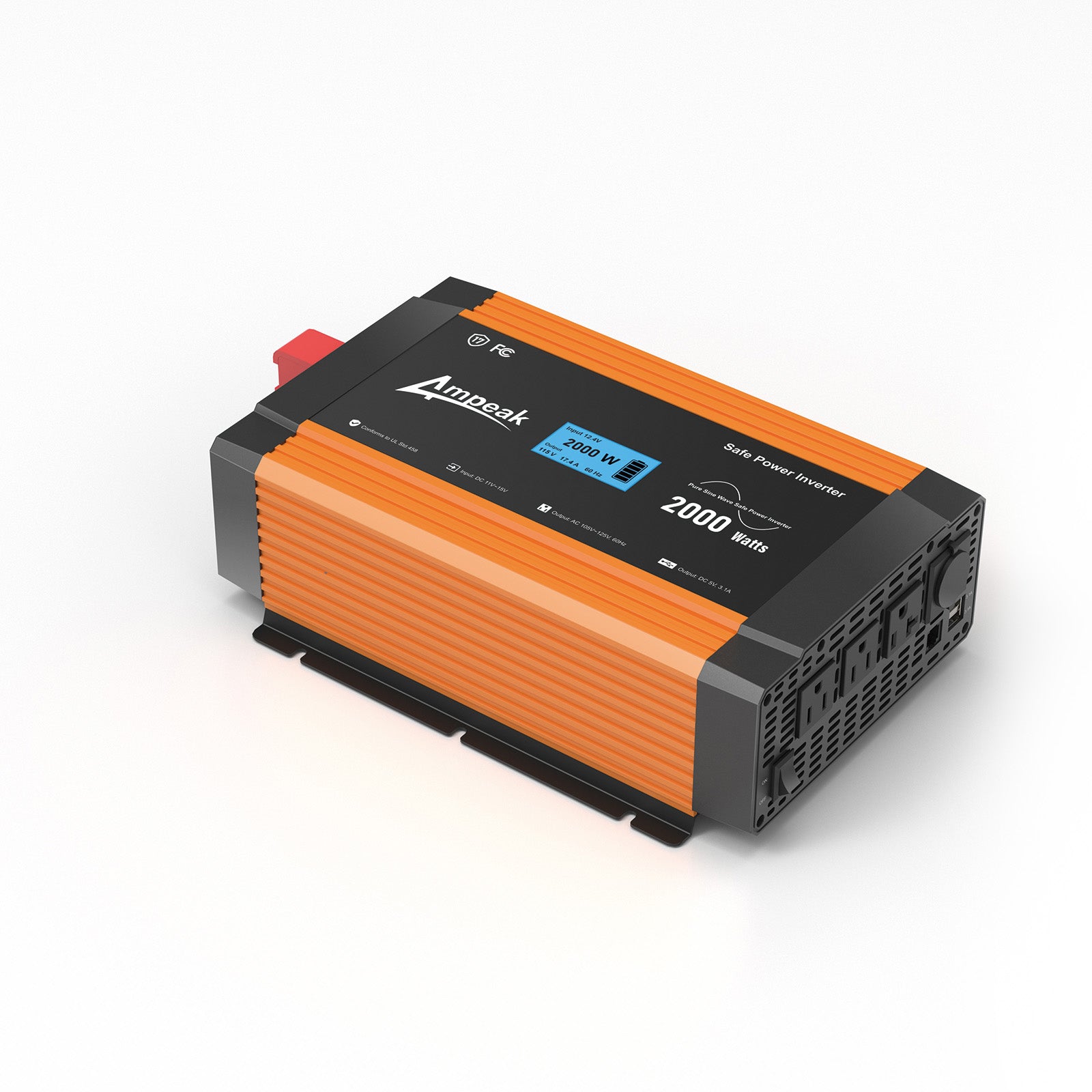 Pure Sine Wave Power Inverter | Ampeak Pure Sine Wave 2000W | Ampeak
